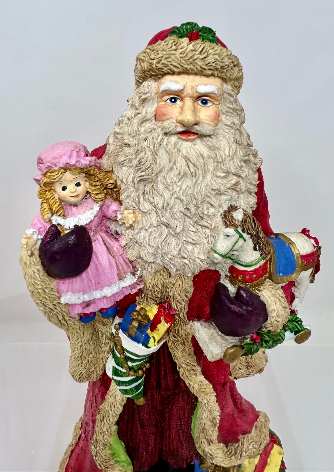 Danson Decor Father Christmas Figurine – Santa Claus Statue With Toys ...