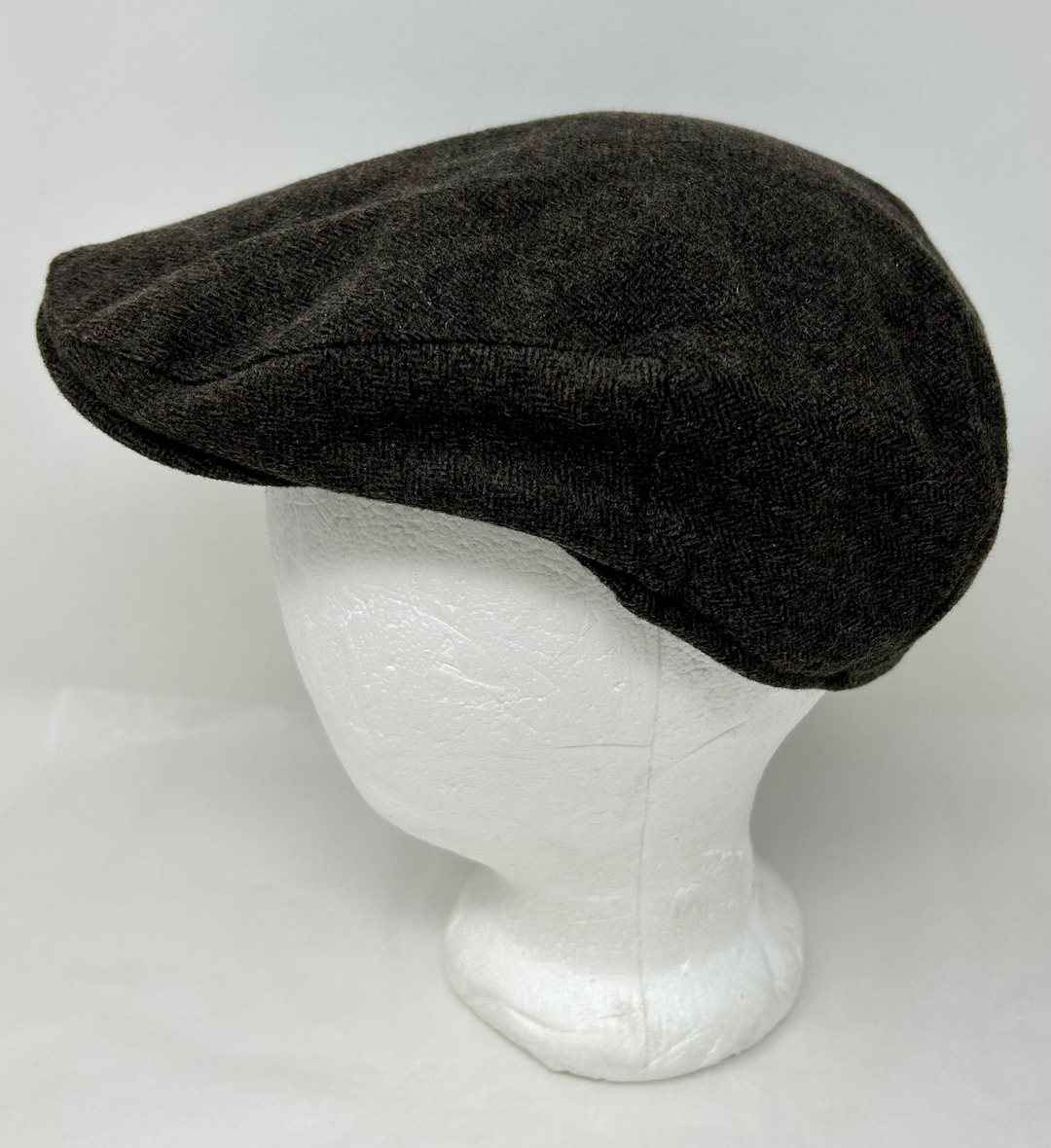 Country Gentleman News Cap Dark Brown Wool - Etsy