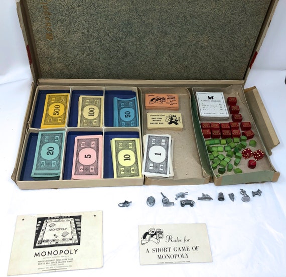 Vintage Monopoly Board Game Craft Art Projects | Etsy