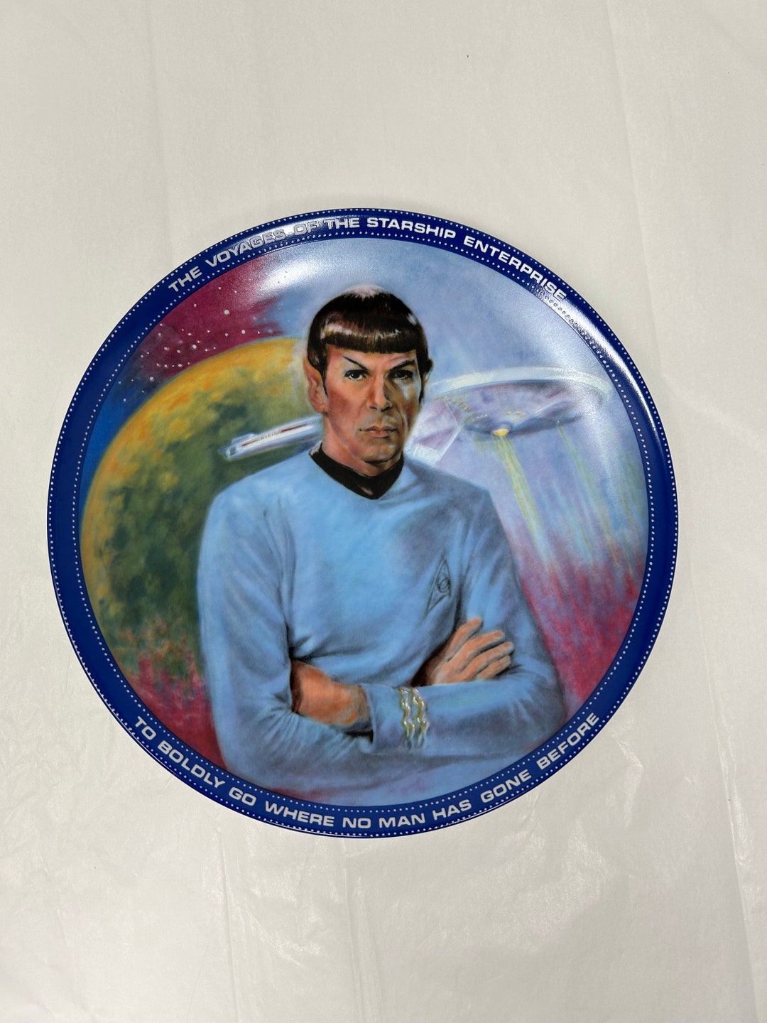 1983 Star Trek Mr. Spock Science Limited Edition Collector Plate Art ...