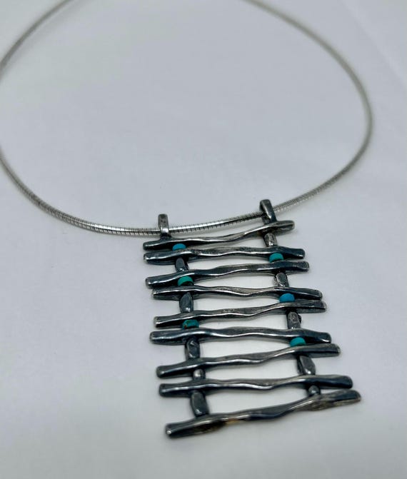 vintage Beit Nir sterling silver modernist modern nec… - Gem
