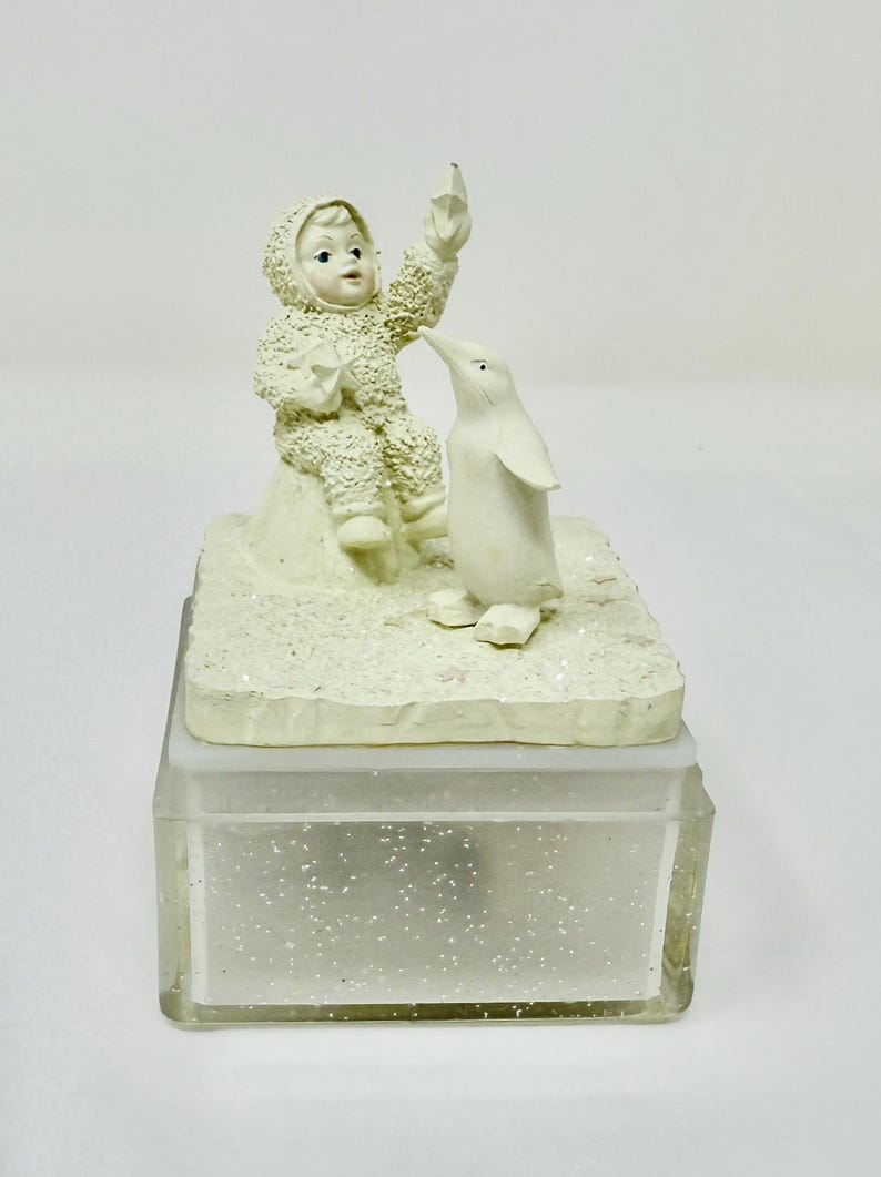 Department 56 Penguin & Child Glitter Music Box – “share the Sparkle ...