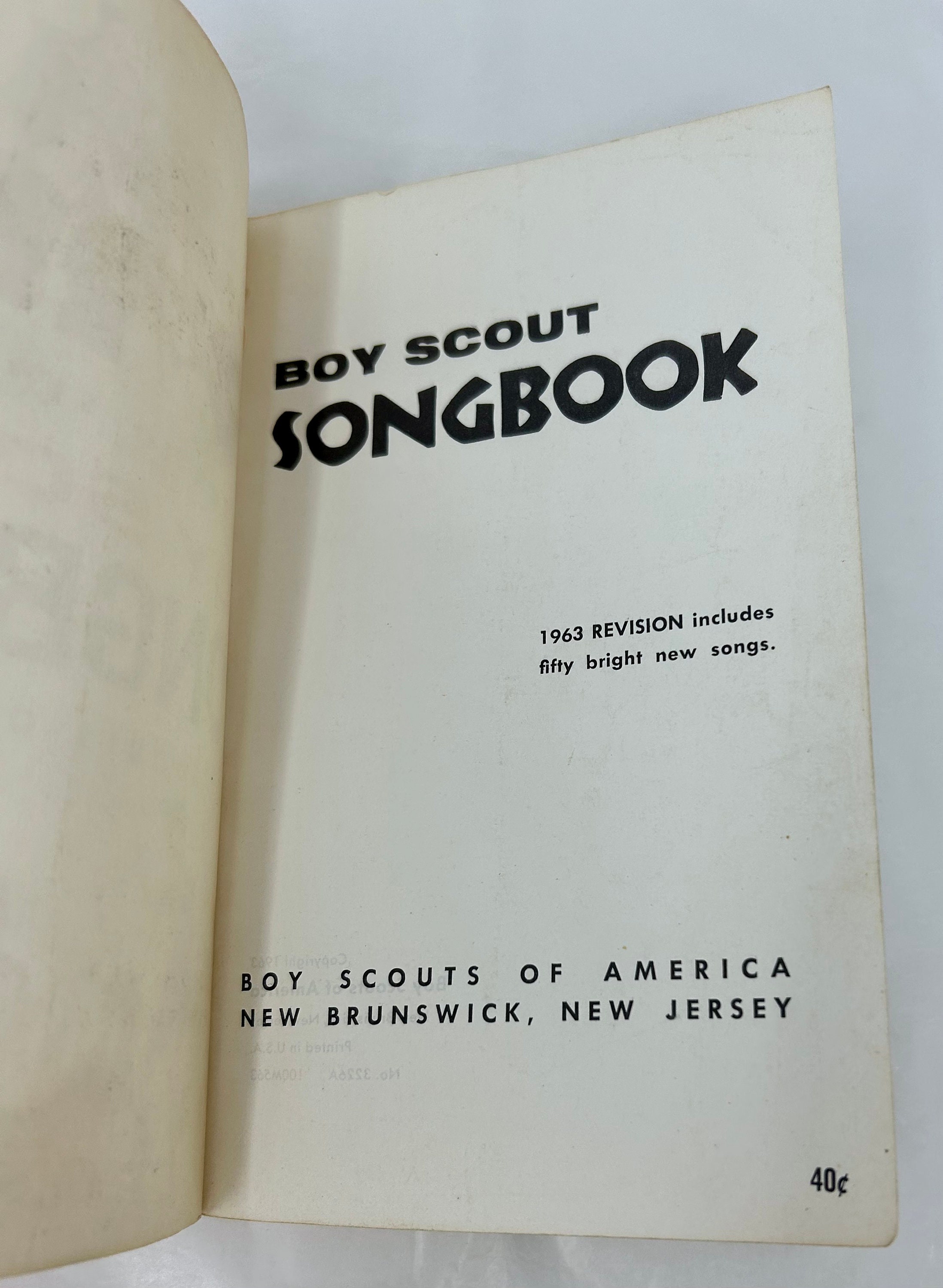 Vintage Boy Scout Songbook 1963 Camp Souvenir Troop - Etsy