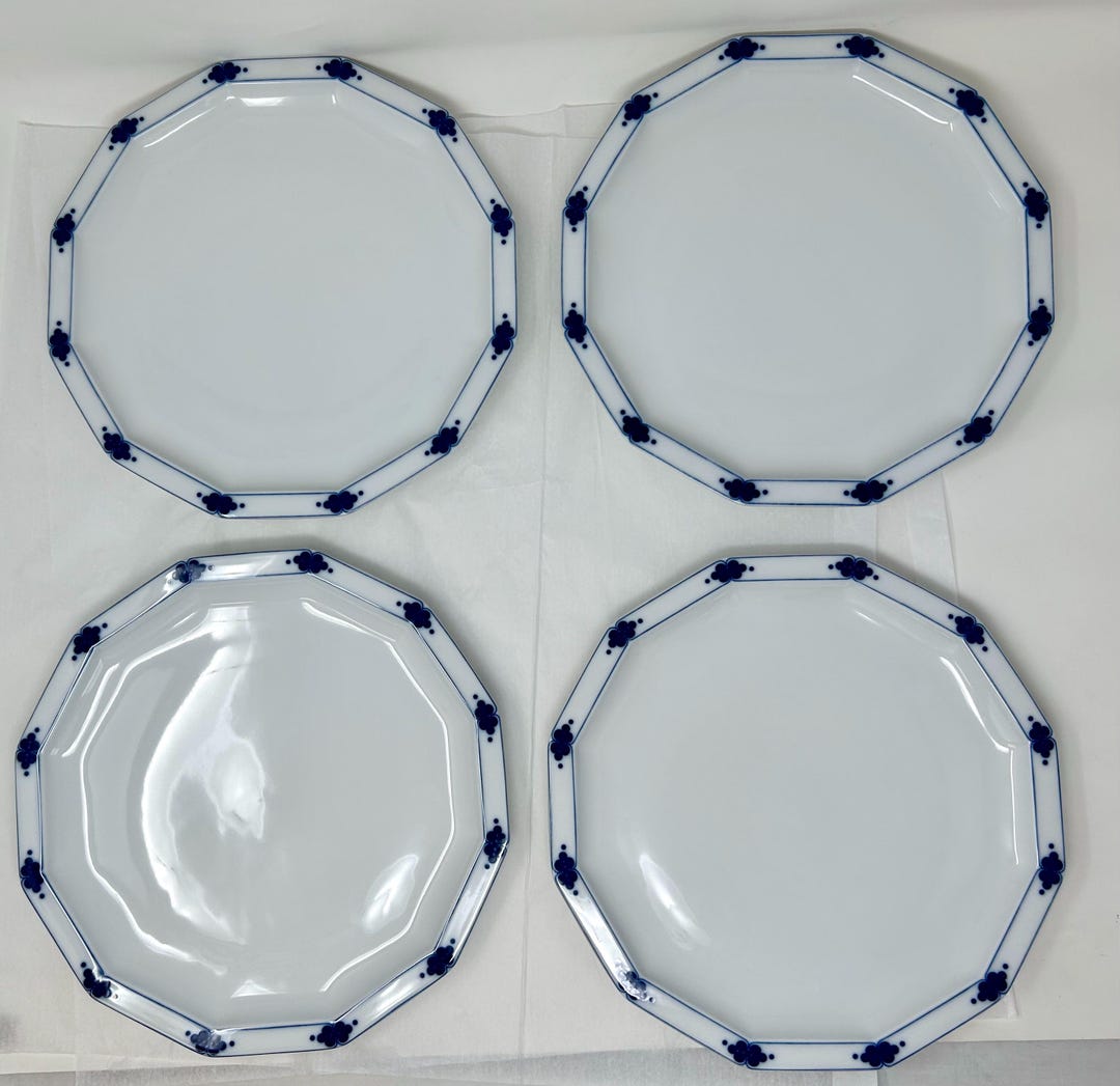 Vintage Set of 4 Rosenthal Studio-line Germany "corinth" Blue With ...