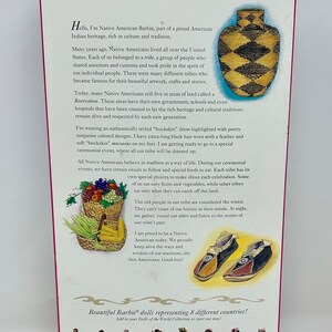 Barbie Dolls of the Word Native American Indigenous American Mattel ...