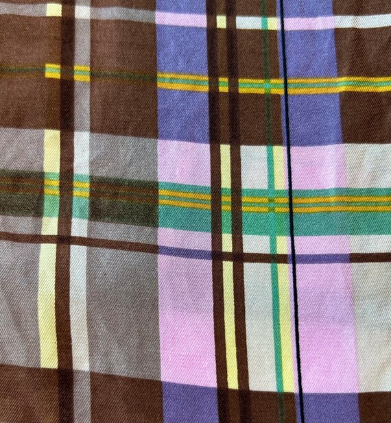 vintage green plaid hair - Gem