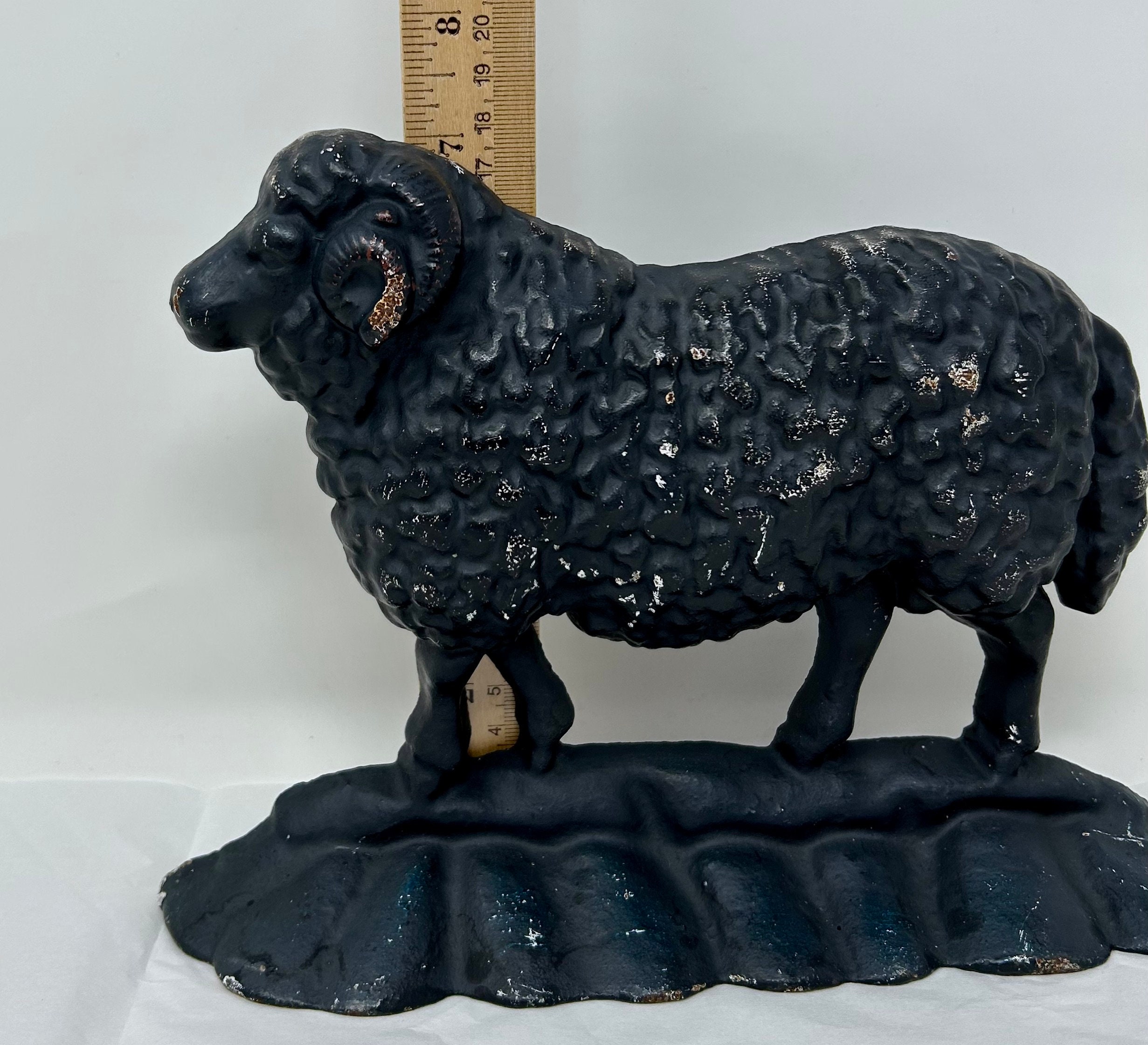 Vintage English Cast Iron Doorstop Lamb Sheep - Etsy