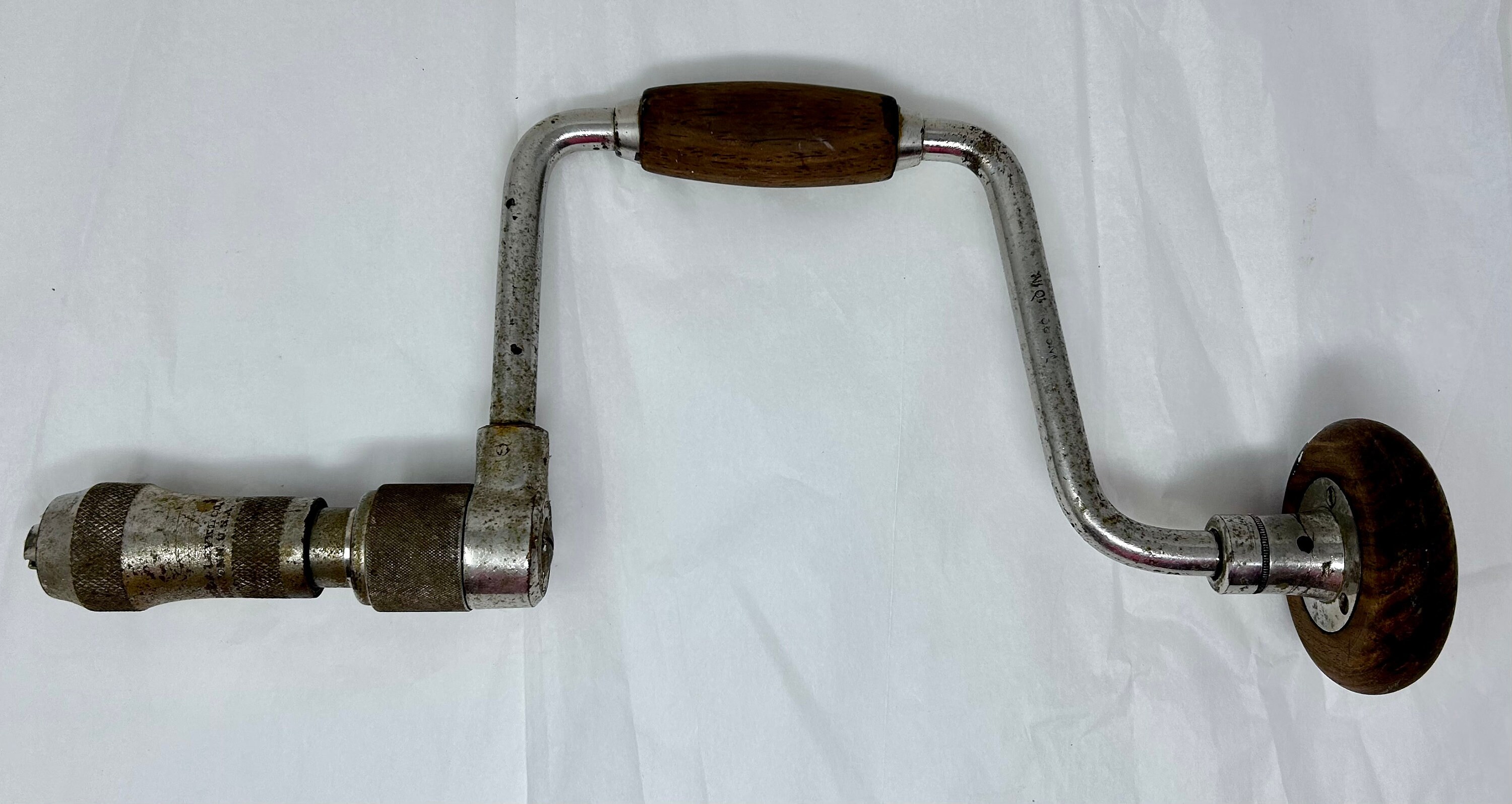 Vintage Screw Drill Hand Crank Wood Tool Vintage - Etsy
