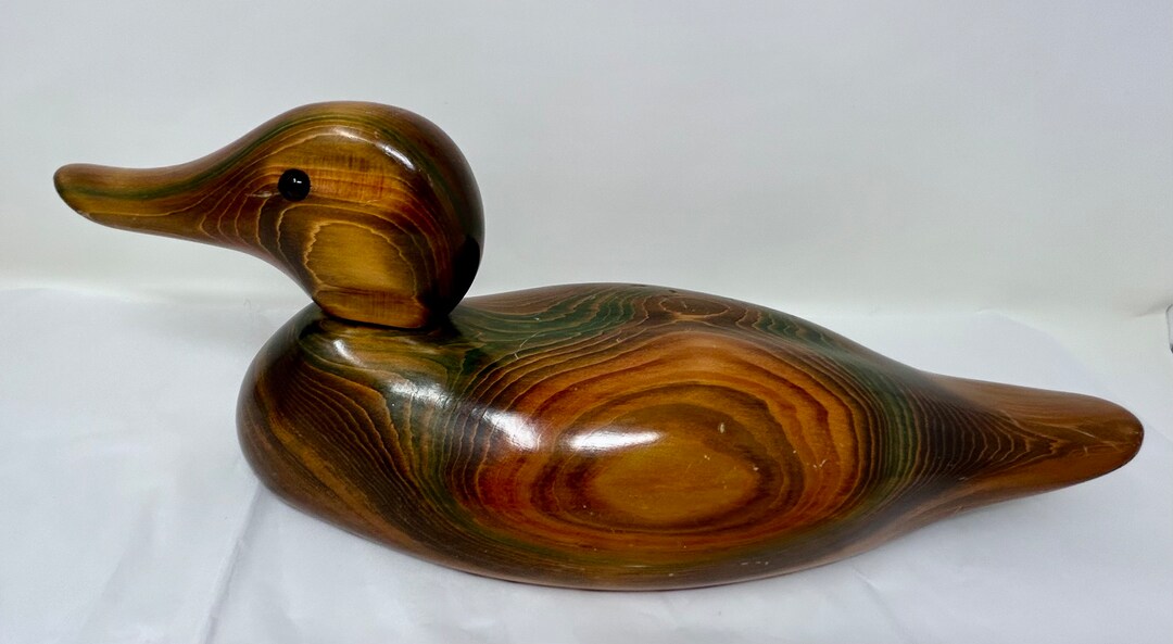 Stunning Wood Wooden Decoy Duck Art Figurine Objects D' Duck Arizona - Etsy