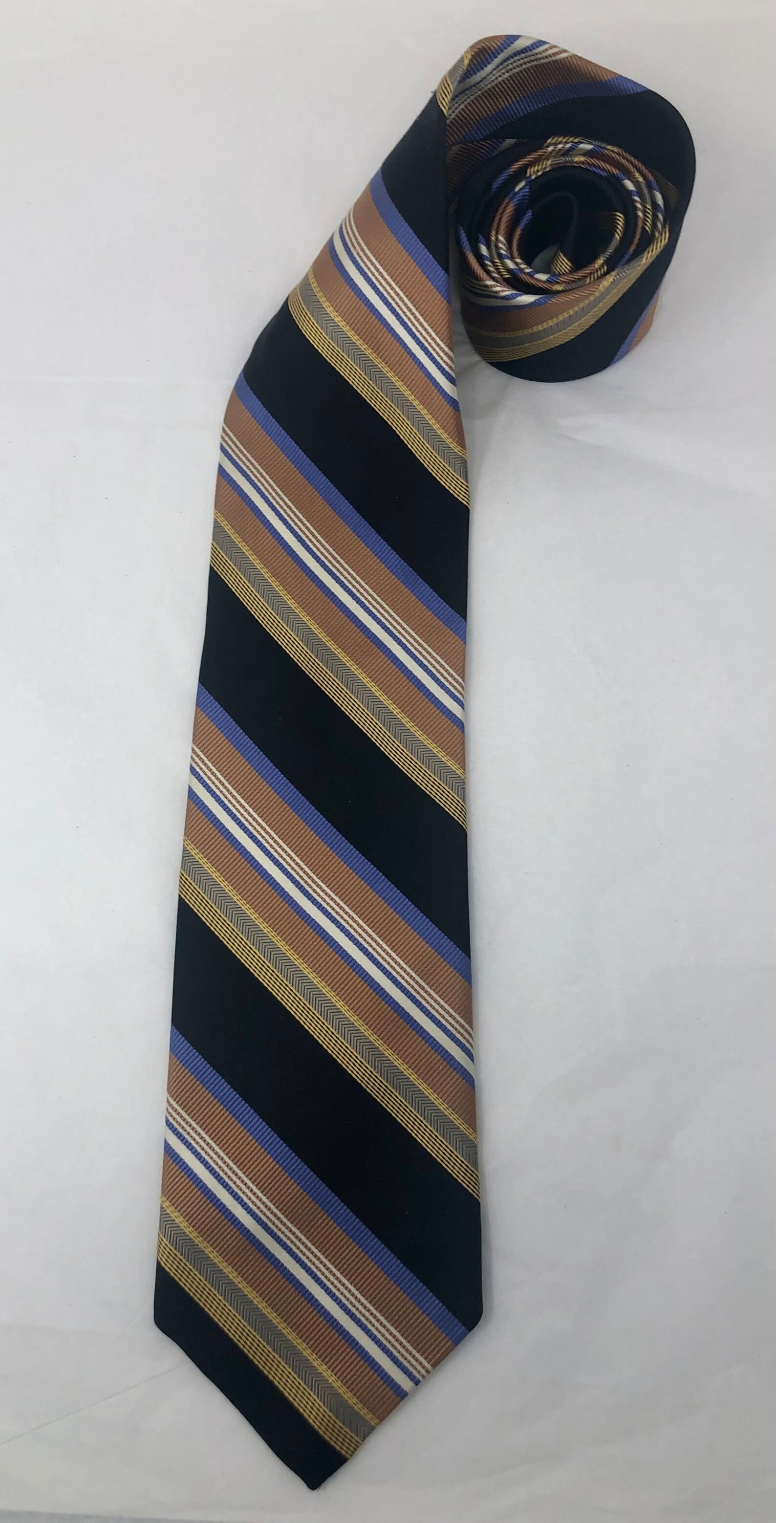 Vintage Silk Stripe Robert Talbott Tie Necktie Brown Blue Nordstrom - Etsy