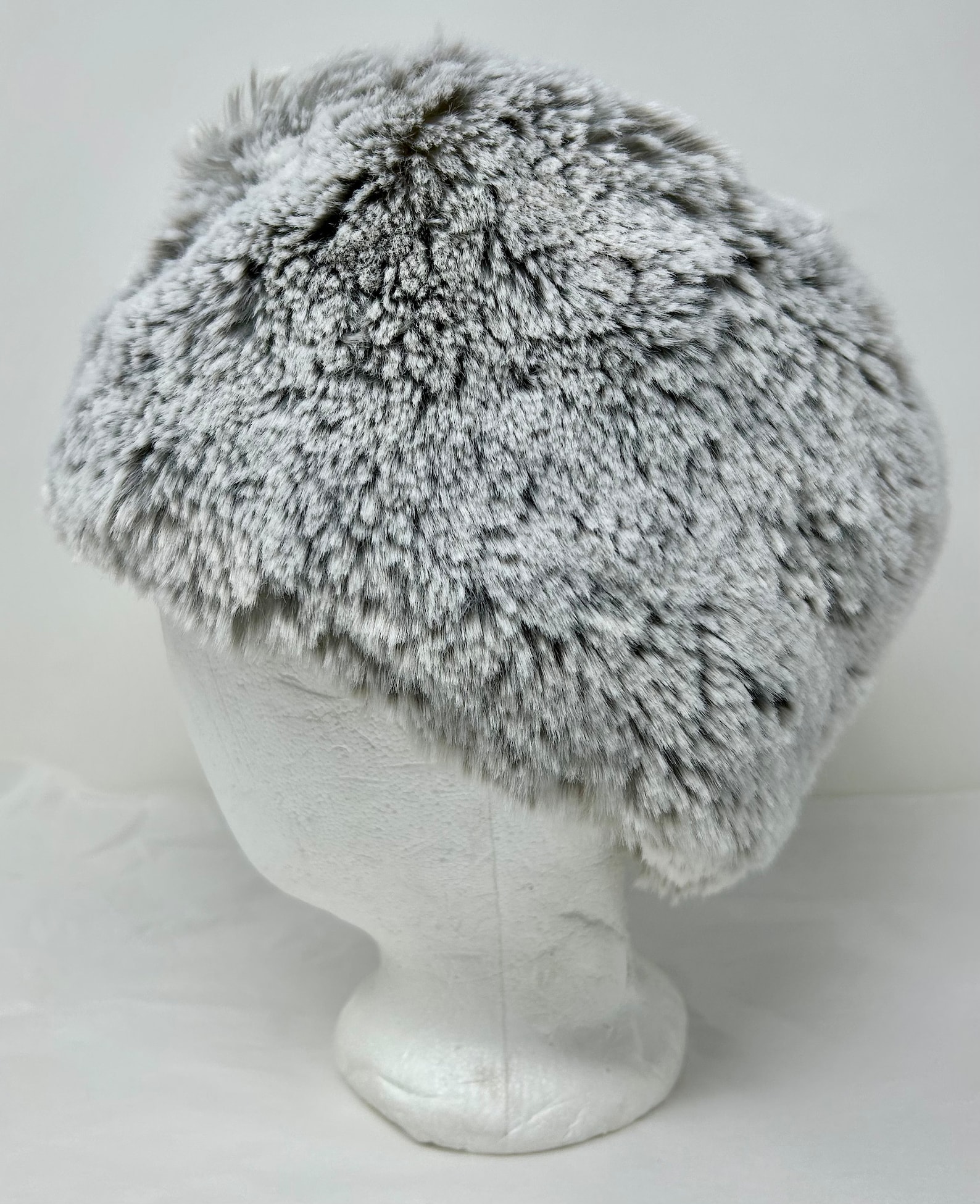 Surell Faux Fur Hat Grey Gray "tissavel" - Etsy
