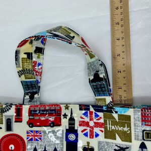 Vintage Harrod's Vinyl Shopping Bag Tote Purse London England Double ...