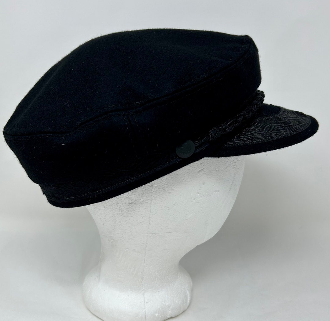 Fiddler Dutch Boy Wool Hat Cap Greece Black 58 Greek - Etsy