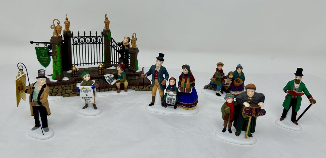 Vintage Set of 7 Department 56 Heritage Village Collection Charles ...