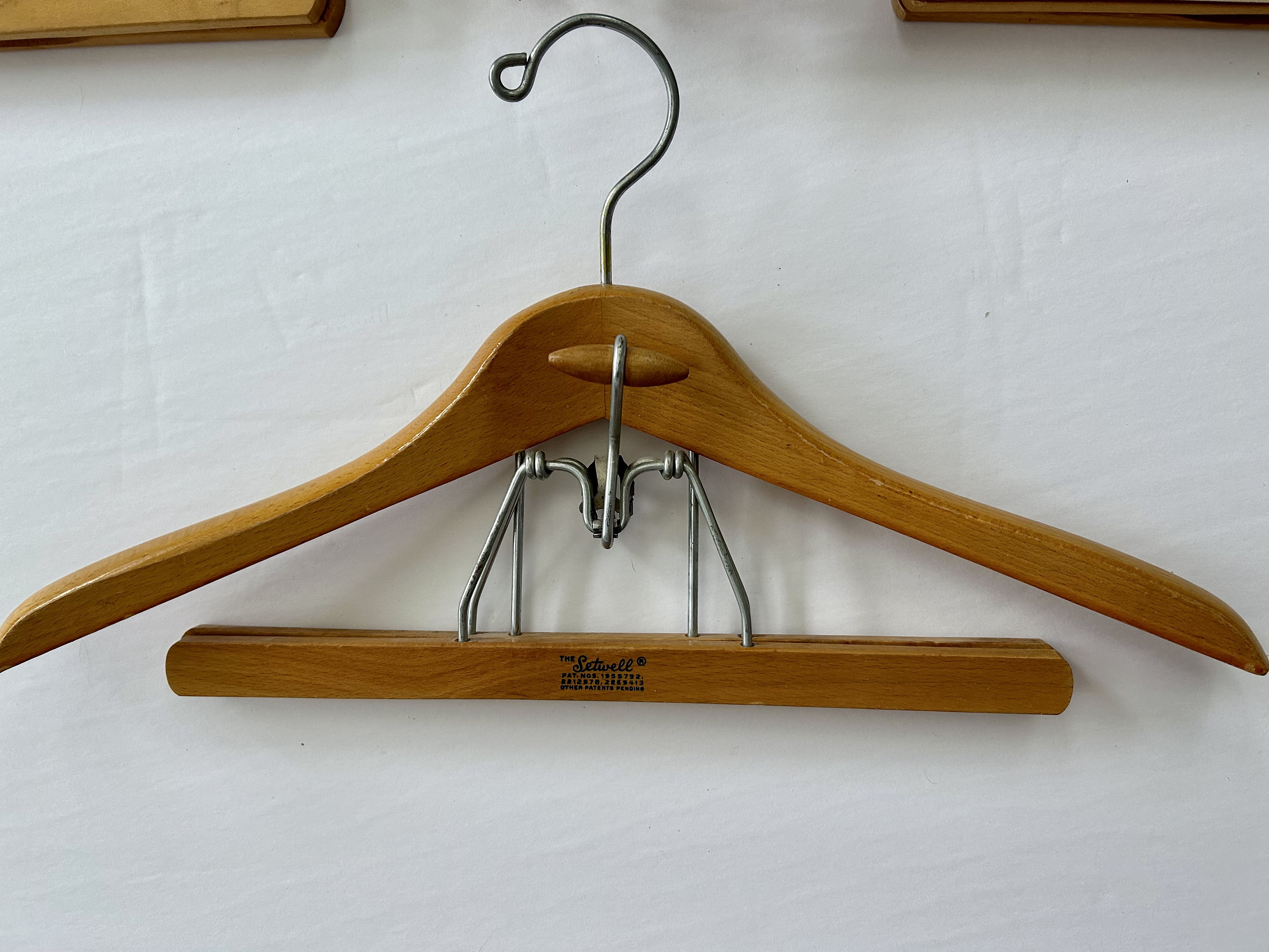 Set of 5 Vintage Setwell Suit Hangers Wood Wooden - Etsy