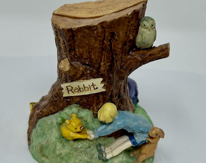 Rare! Winnie the Pooh Christopher Robin Rabbit's Tree House Toy Hinge ...