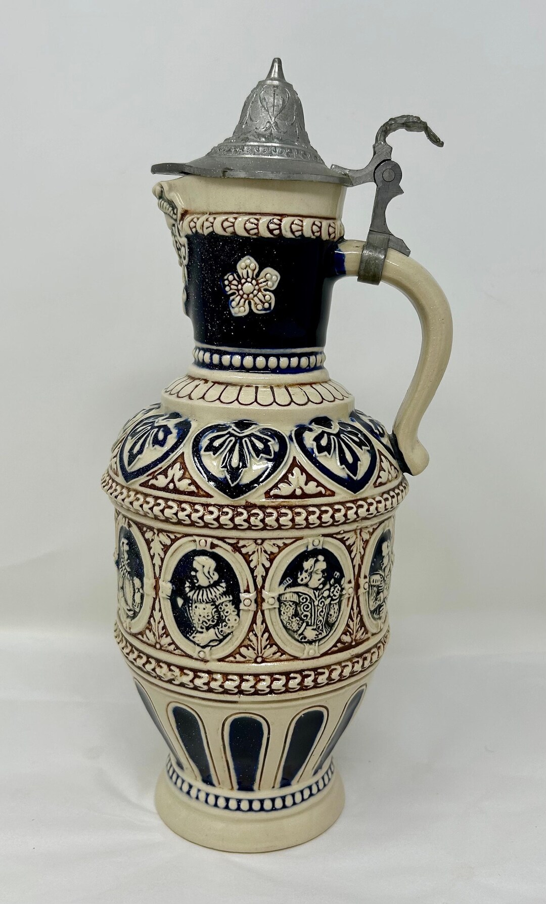 Vintage 1880 - 1935 Marzi & Remy 655 Ceramic German Stein Tankard ...
