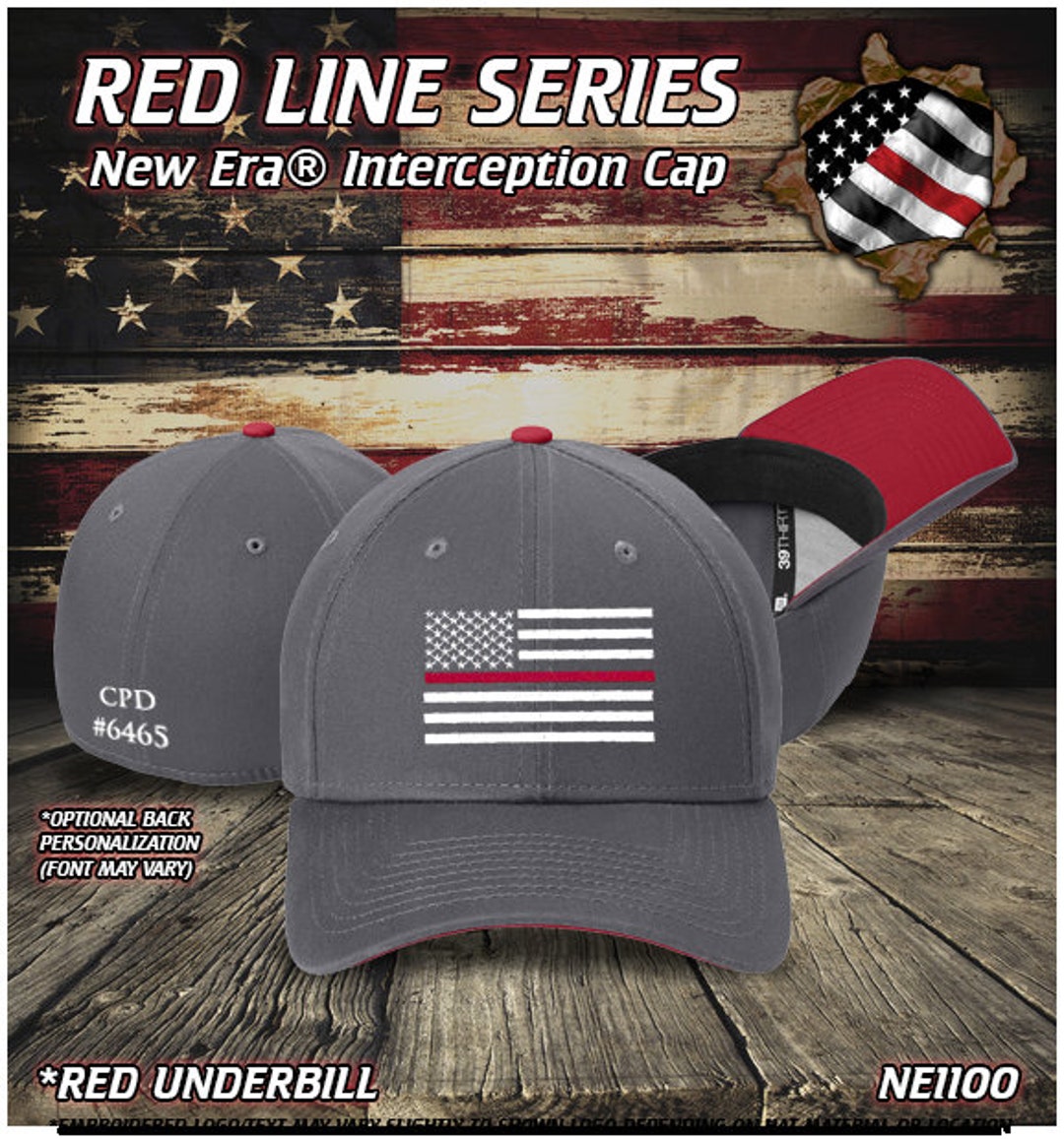 Thin Red Line // Flag // Fitted // Flexfit // Hat // Firefighter ...
