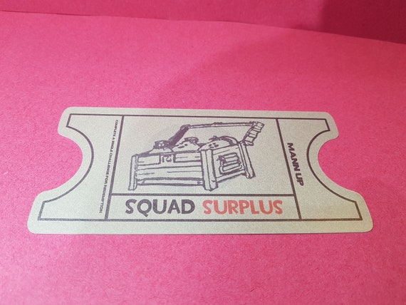 MVM Squad Surplus Ticket - Etsy Australia