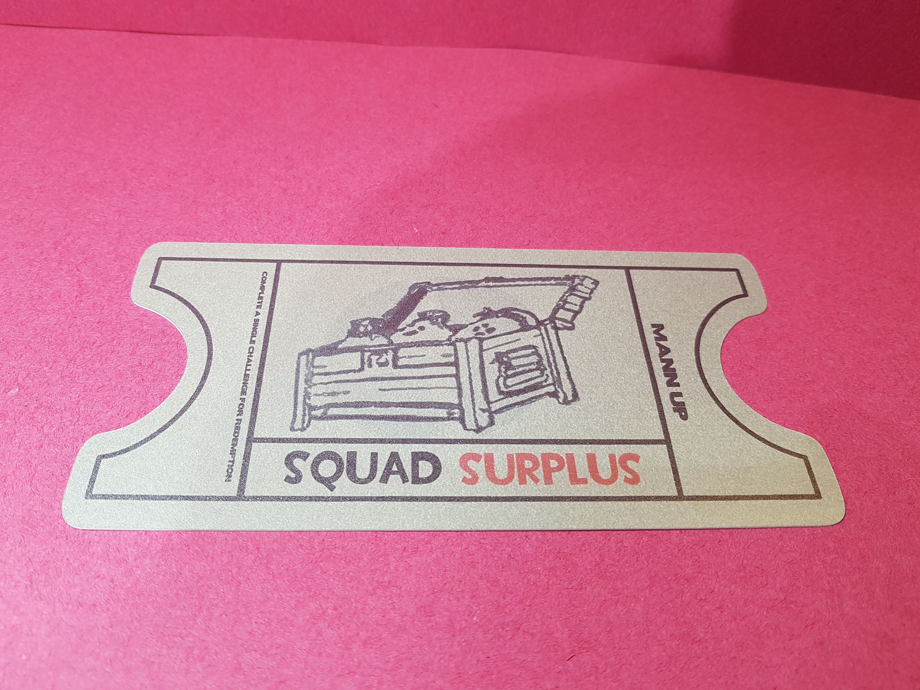 MVM Squad Surplus Ticket - Etsy Australia