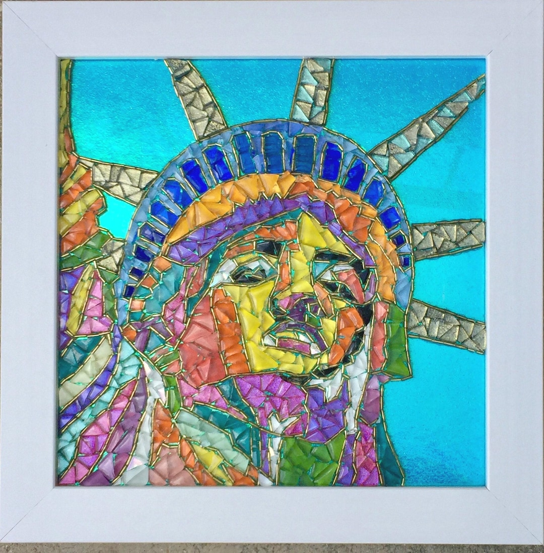 Glass Wall Art "statue of Liberty" - Etsy