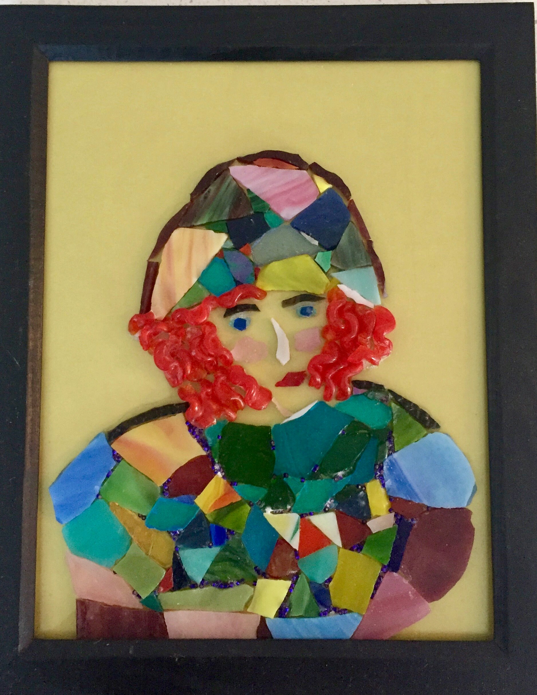 Colorful Lady Mosaic Wall Art - Etsy