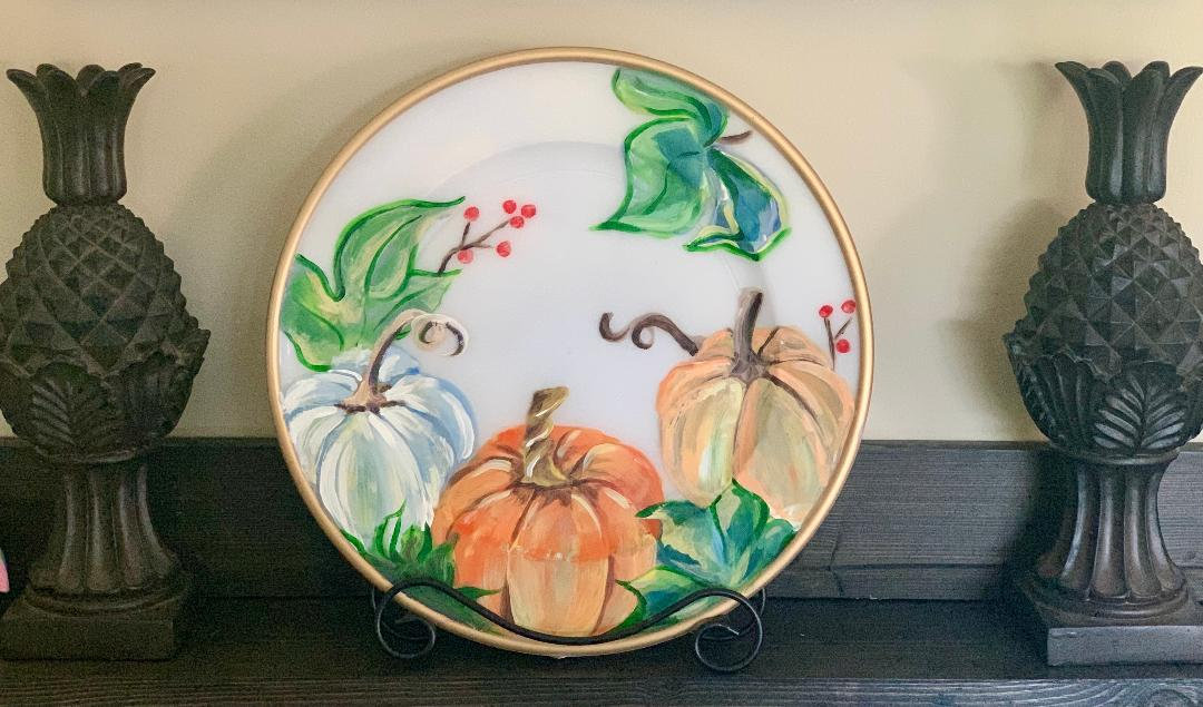 Fall Decor Plate, Decorative Fall Plate, Fall Decor, Home Decor, Fall ...