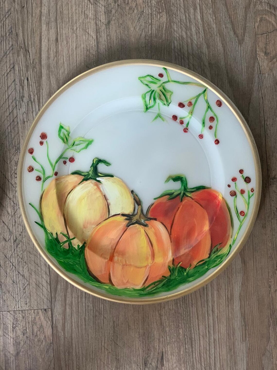 Fall Decor Plate, Decorative Fall Plate, Fall Decor, Home Decor, Fall ...