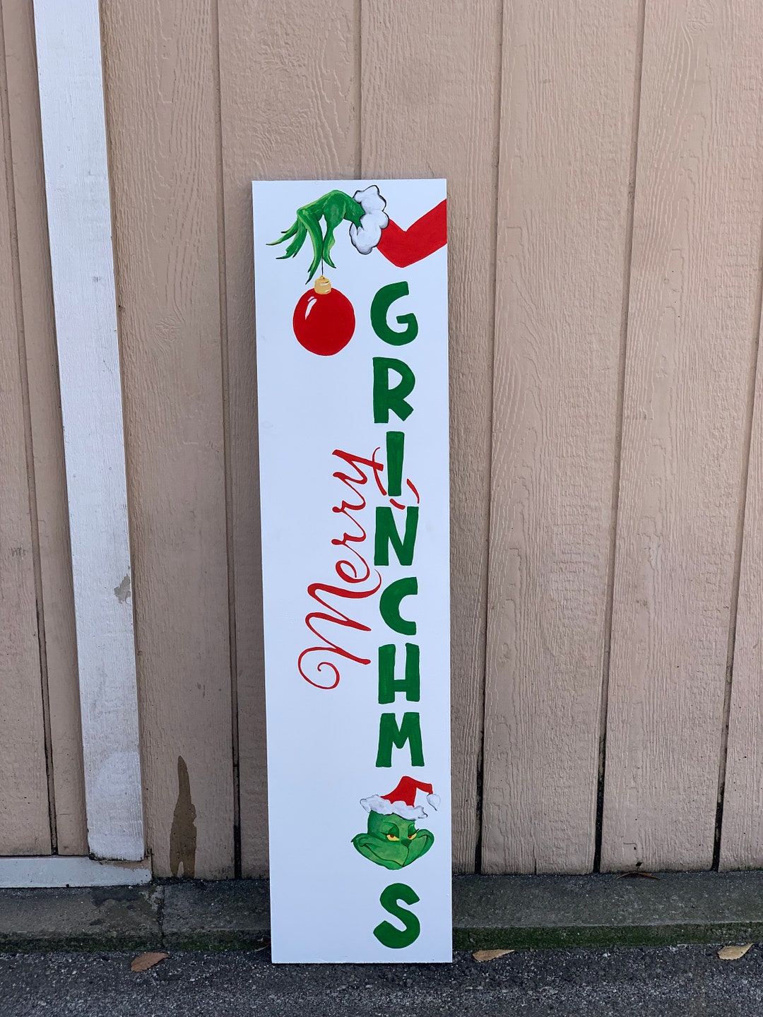 Merry Grinchmas, Grinch Welcome Sign, Christmas Welcome Sign, Merry ...