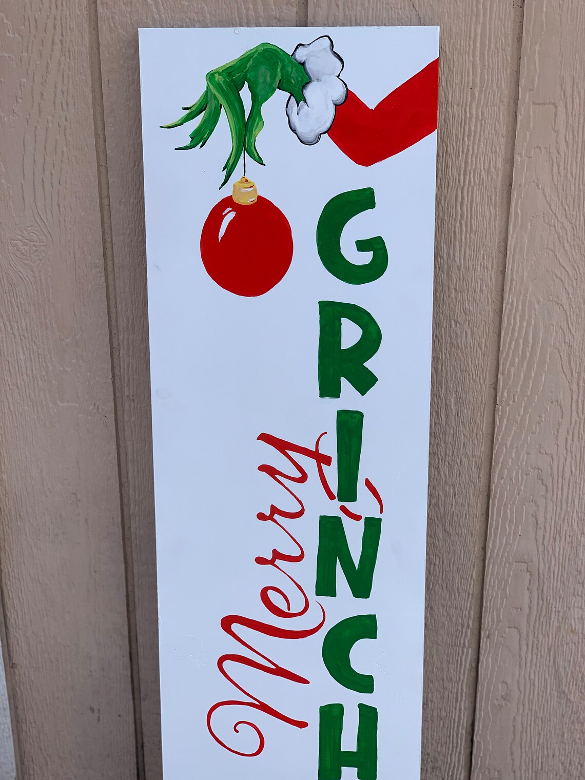 Merry Grinchmas, Grinch Welcome Sign, Christmas Welcome Sign, Merry ...
