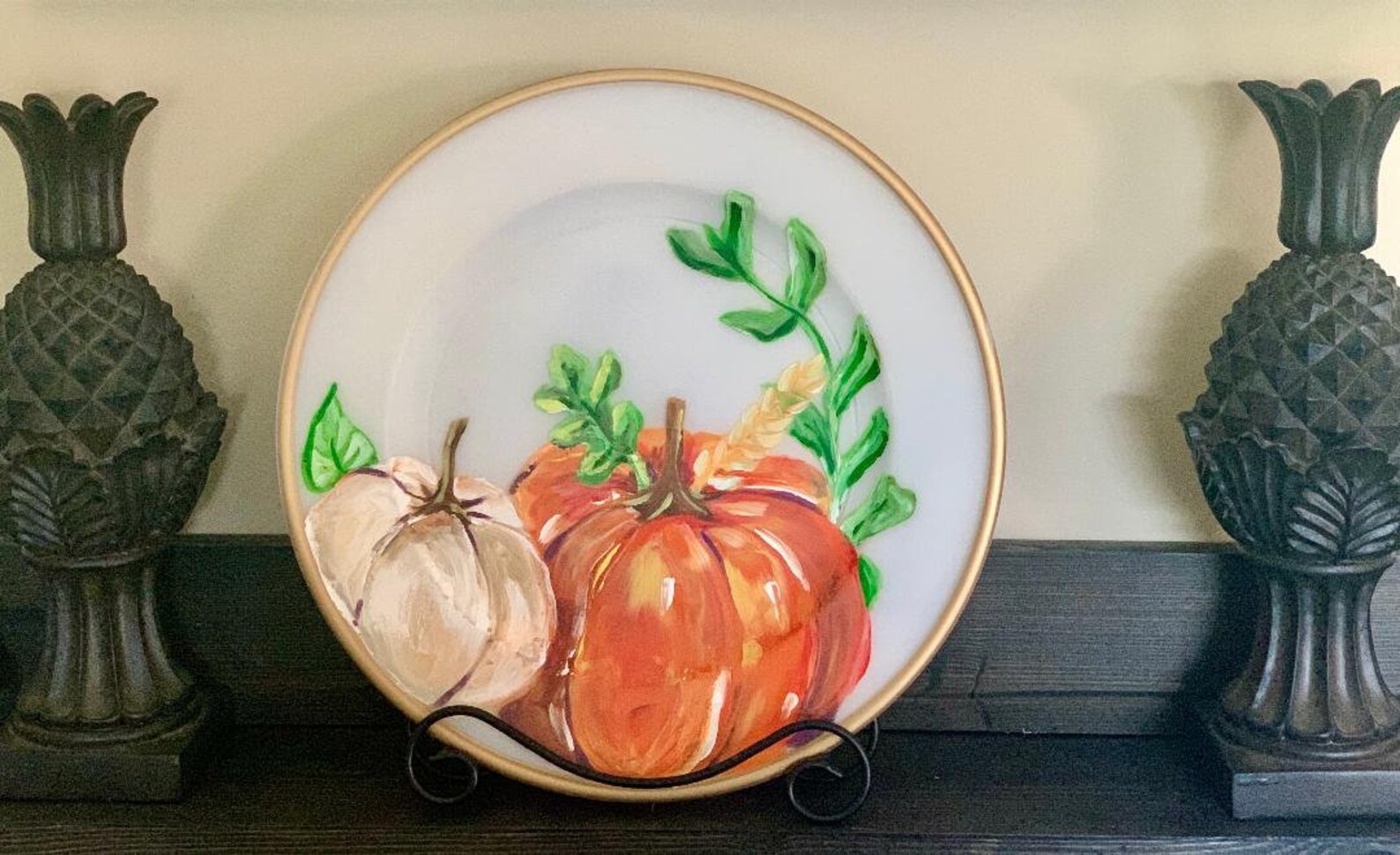 Fall Decor Plate, Decorative Fall Plate, Fall Decor, Home Decor, Fall ...