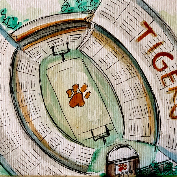 Clemson Art - Etsy