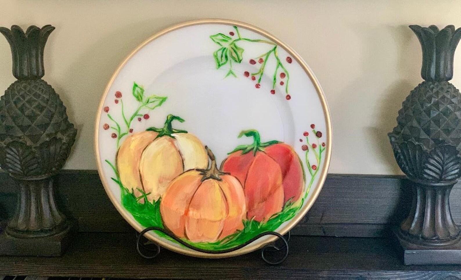 Fall Decor Plate, Decorative Fall Plate, Fall Decor, Home Decor, Fall ...