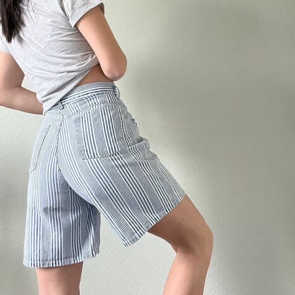 Pinstripe Shorts - Etsy