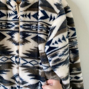 Vintage Faux Fur Aztec Coat - Etsy