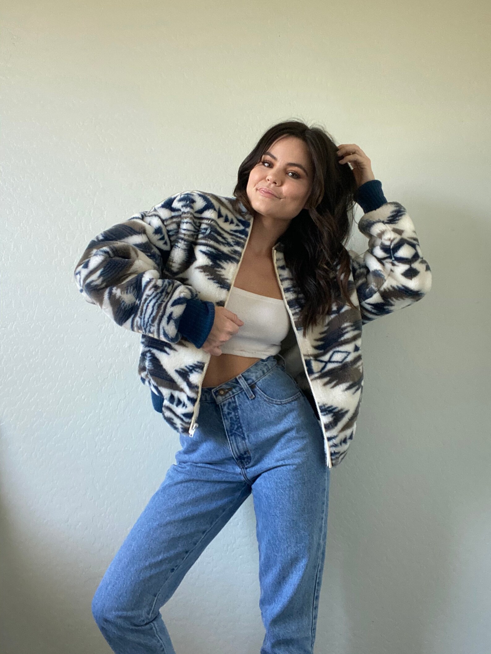 Vintage Faux Fur Aztec Coat - Etsy