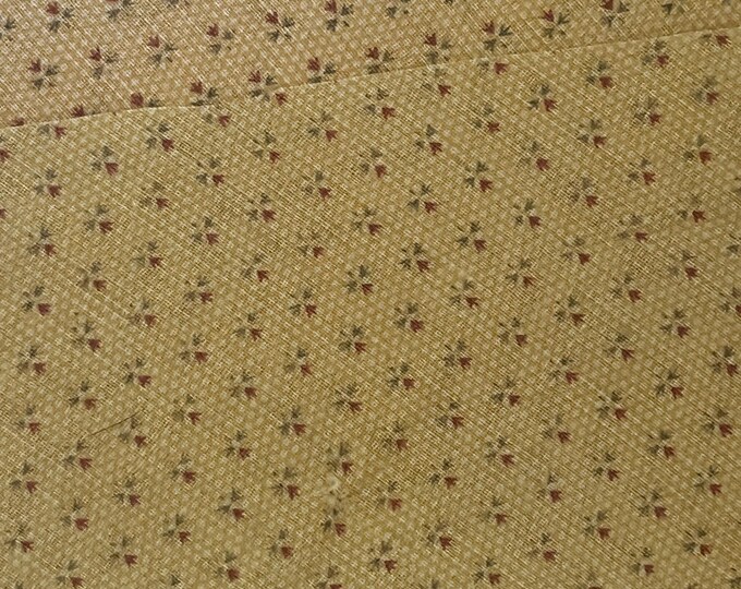 Back in Time Textiles...nice Group of Antique 1880 Cheddar Calico ...