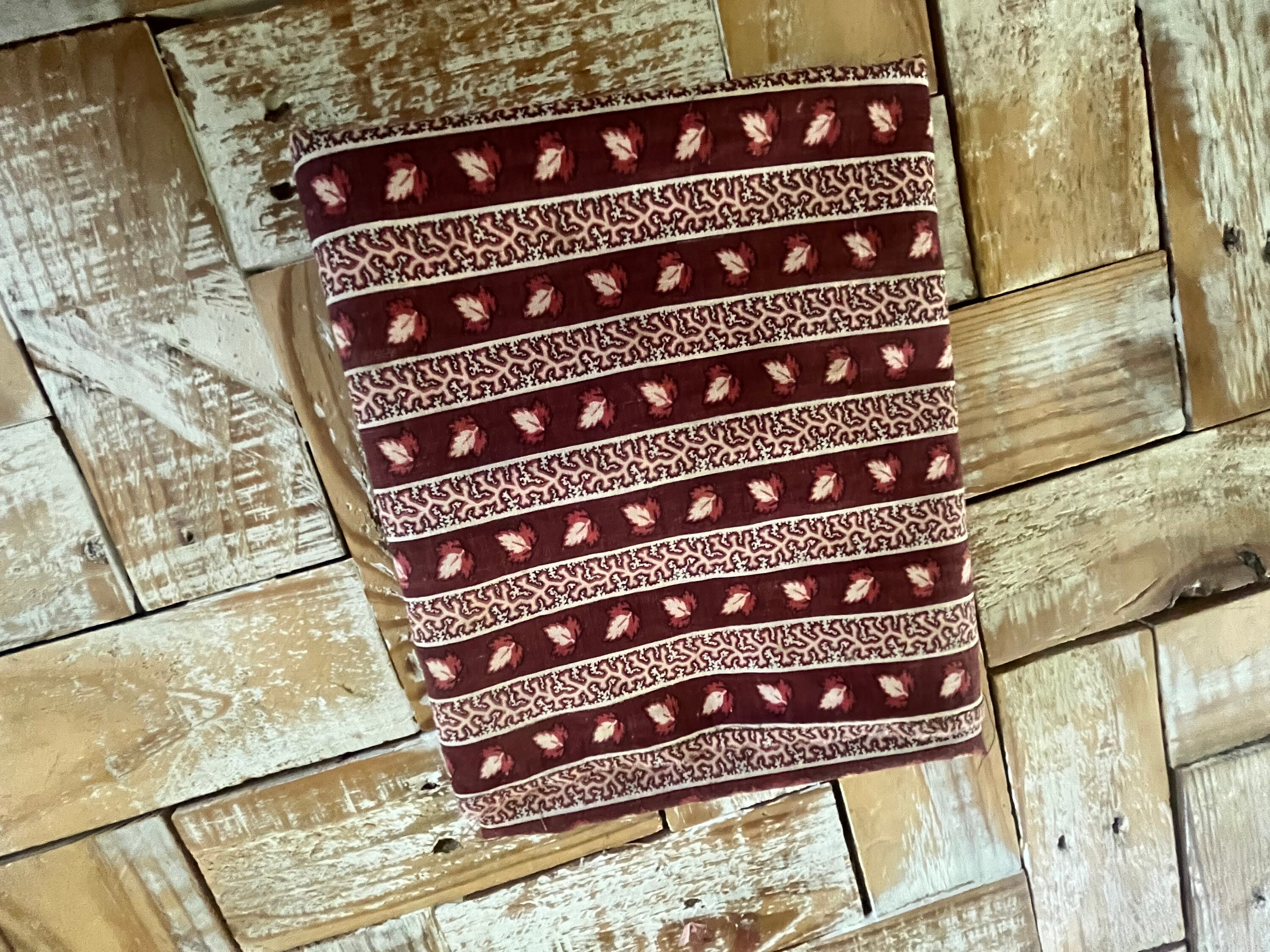 Back in Time Textiles~ Antique 1860-70 Copper Toned Madder Calico ...