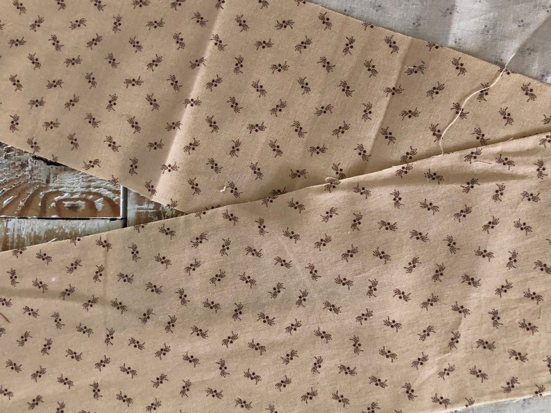 Back In Time Textiles Antique 1860-80 calico fabric great for | Etsy