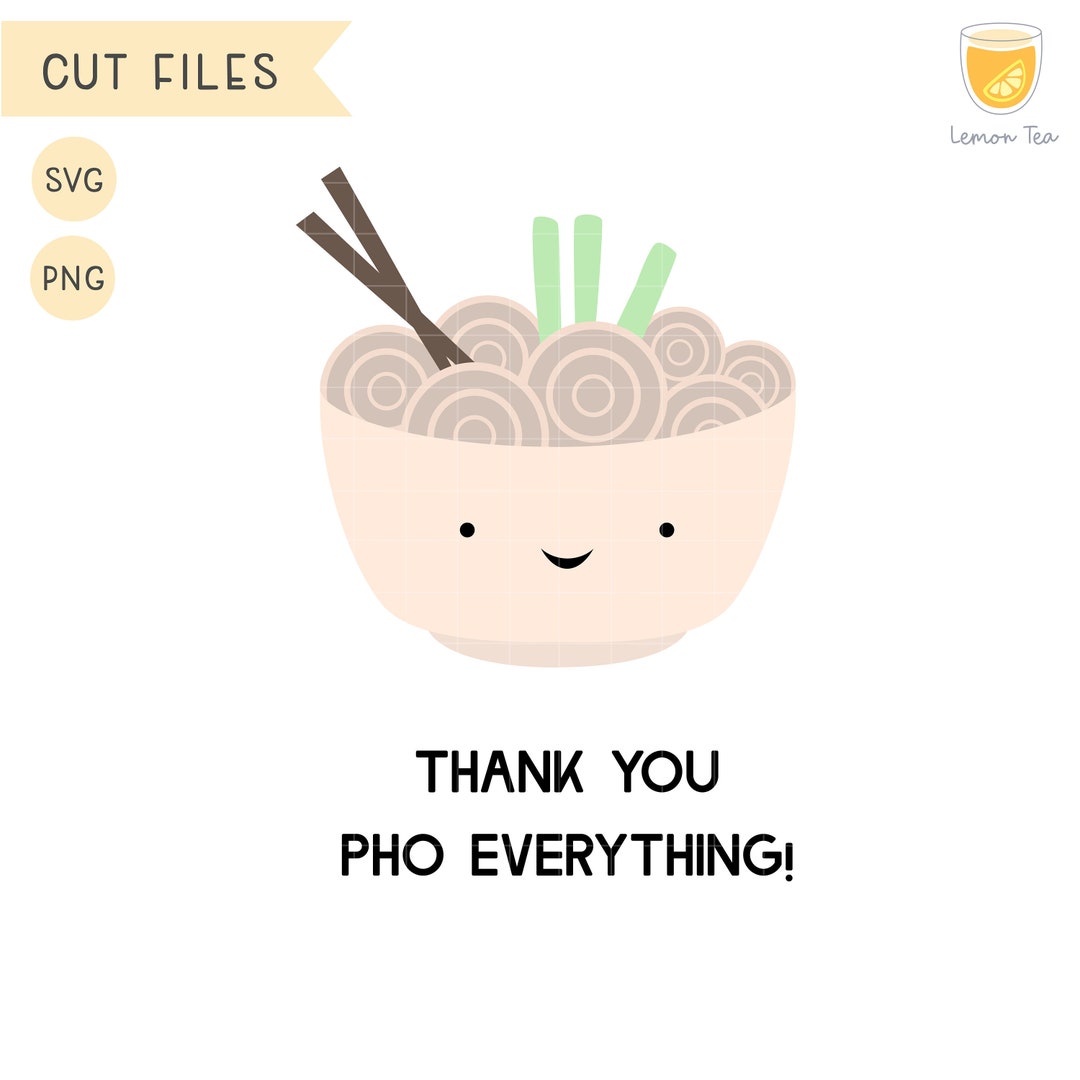Pho SVG, Cute Pho Svg, Pho Clipart, PNG, Vector, Commercial Use ...