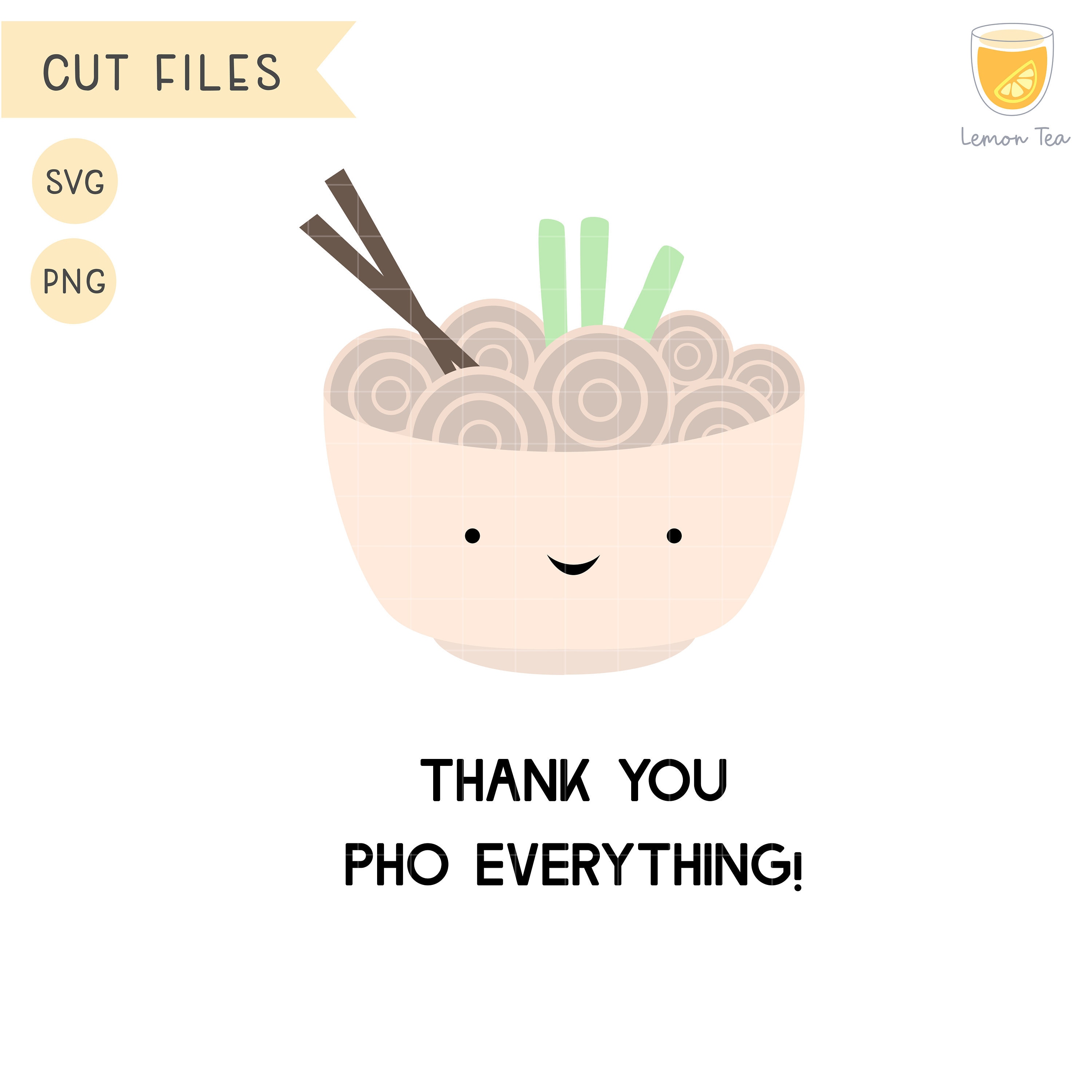 Pho SVG, Cute Pho Svg, Pho Clipart, PNG, Vector, Commercial Use ...