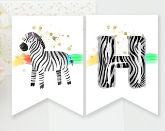 Pink Zebra Horizontal Banner Pink Zebra Banner Pink Zebra - Etsy