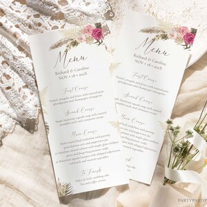 EDITABLE Boho Flowers Custom Template Sign Boho Garden Theme Birthday ...