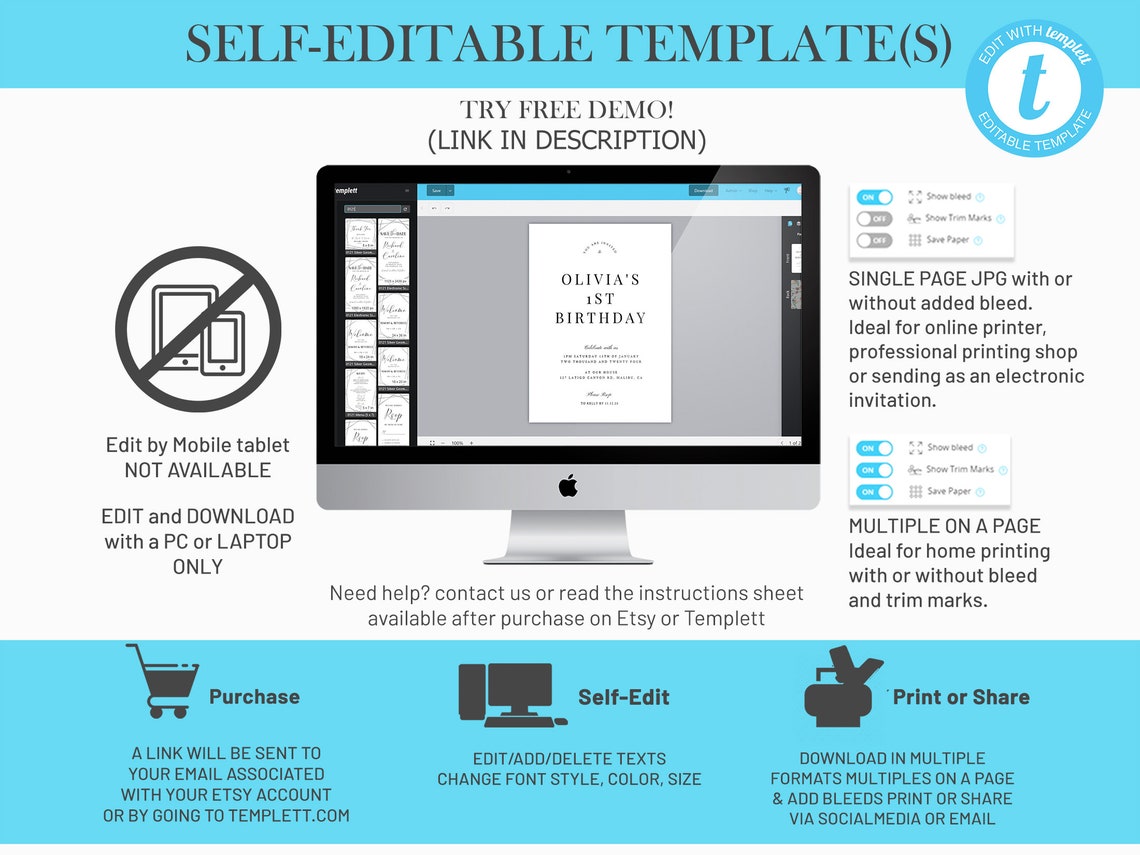 Editable Citrus Birthday Welcome Sign Poster Orange Birthday - Etsy