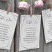 EDITABLE Silver Geometric Wedding Seating Table Cards, Find Your Table ...