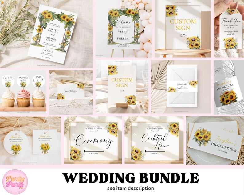 EDITABLE Sunflower Wedding Note Card Template to My Best Man Note Card ...