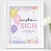 Editable Balloon Custom Sign Balloon Birthday Table Sign Instant ...