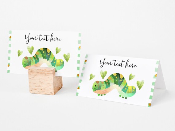 Editable Caterpillar Food Cards Buffet Label, Caterpillar Food Labels ...