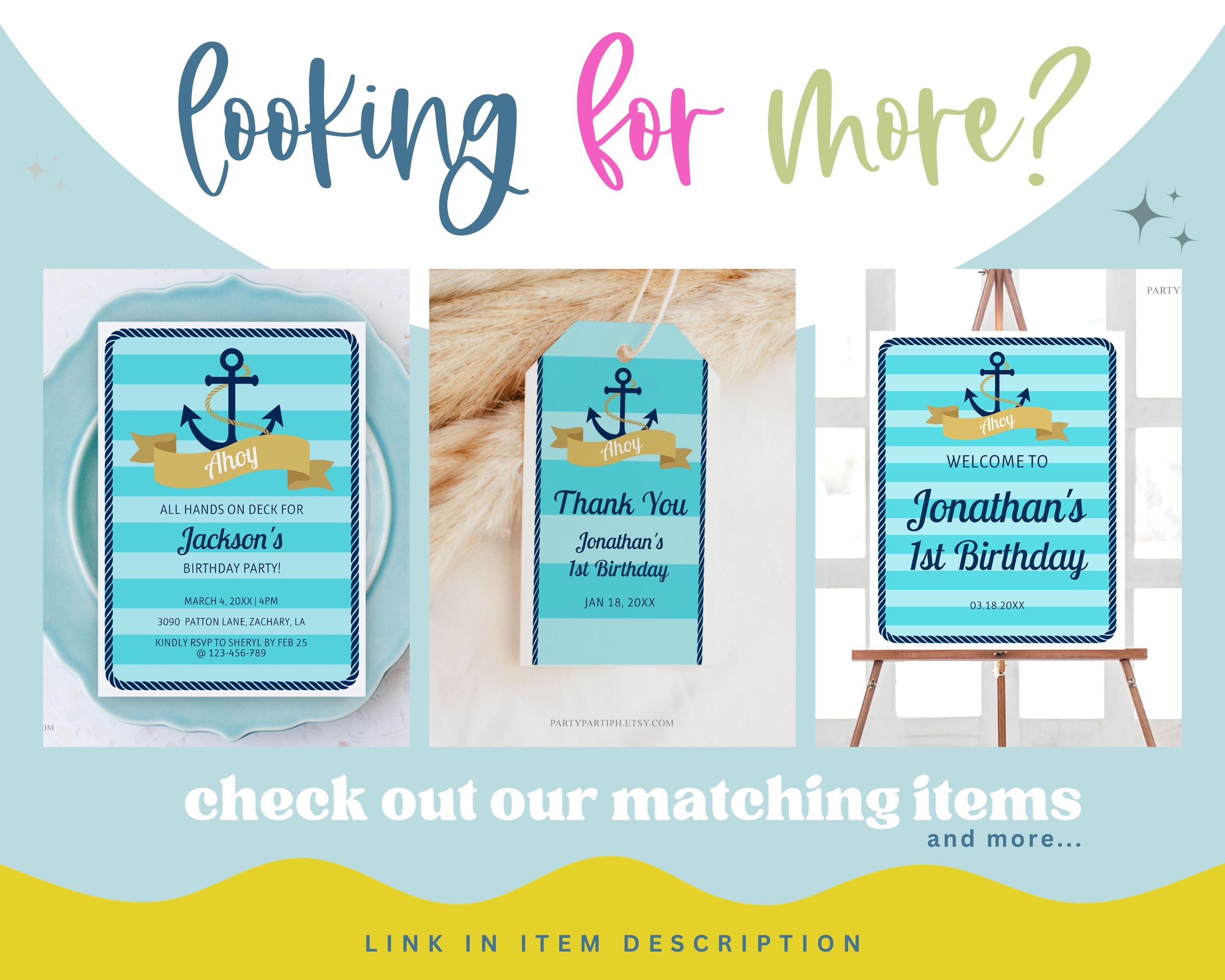 Editable Nautical Baby Shower Welcome Template Nautical Decor Baby ...