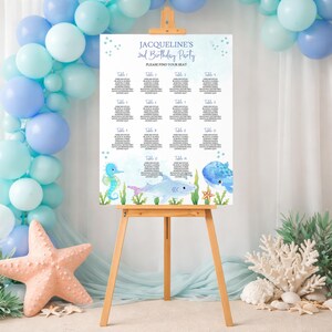 Under the Sea Table Numbers, Nautical Pastel (jettemplate, Instant ...